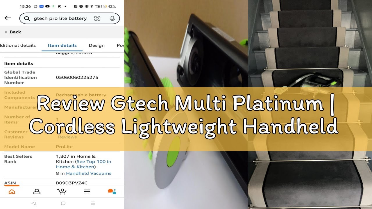 Review Gtech Multi Platinum | Cordless Lightweight Handheld Vacuum ...