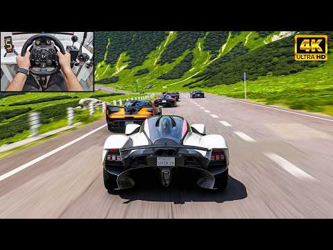 Aston Martin Valkyrie VS Hypercars - Forza Horizon 6 | Logitech G923 Steering Wheel