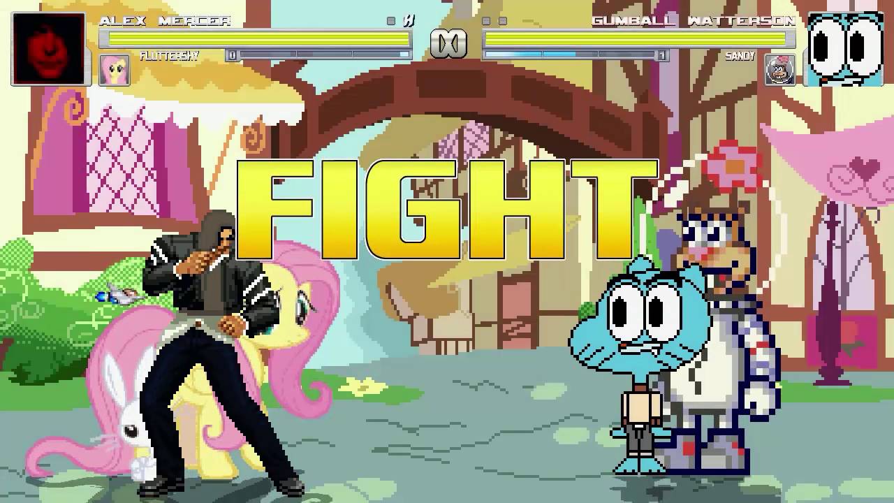 AN Mugen Request #746: Alex Mercer & Fluttershy VS Gumball & Sandy ...