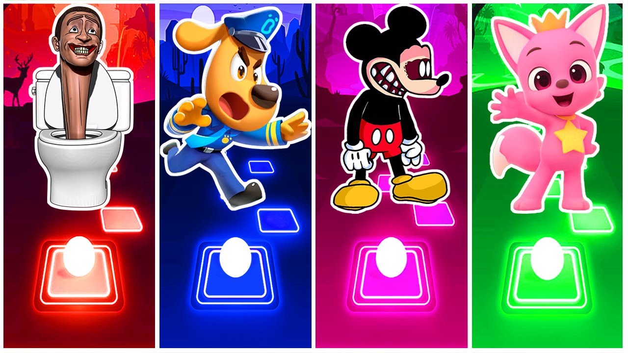 Skibidi Toilet 🆚 Sheriff Labrador 🆚 Mickey Mouse 🆚 Pinkfong🔥 Who Will ...