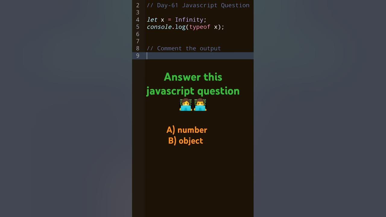 Day 61 Javascript Question Javascriptjavascriptlearningcodinginterview Javacodinginterview