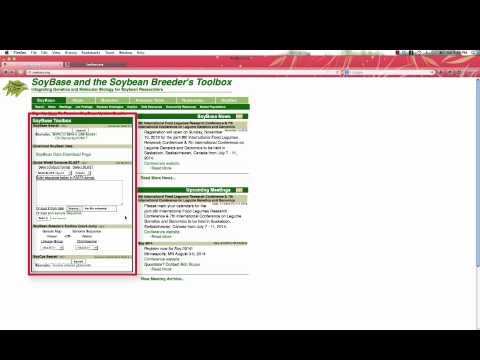 How to quickly bring up a genetic or genomic map at SoyBase - YouTube