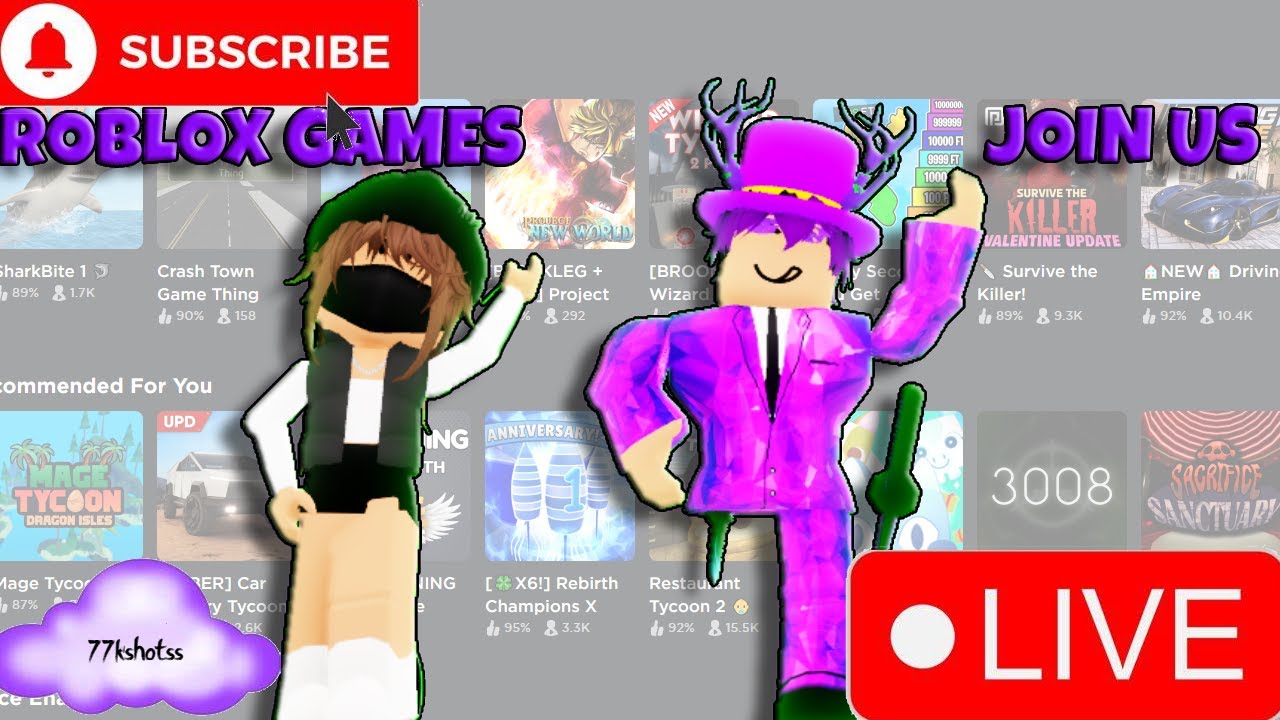 🔴ROBLOX LIVE | DIFFERENT GAMES | HAVING FUN | NEW STREAMER SHOW SUPPORT ...