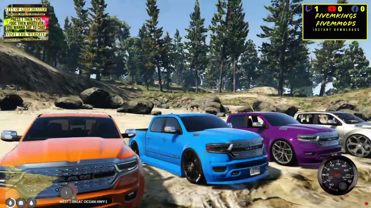 Free Dodge Ram 1500 Custom Made FiveM Ready Vehicle See Description On ...