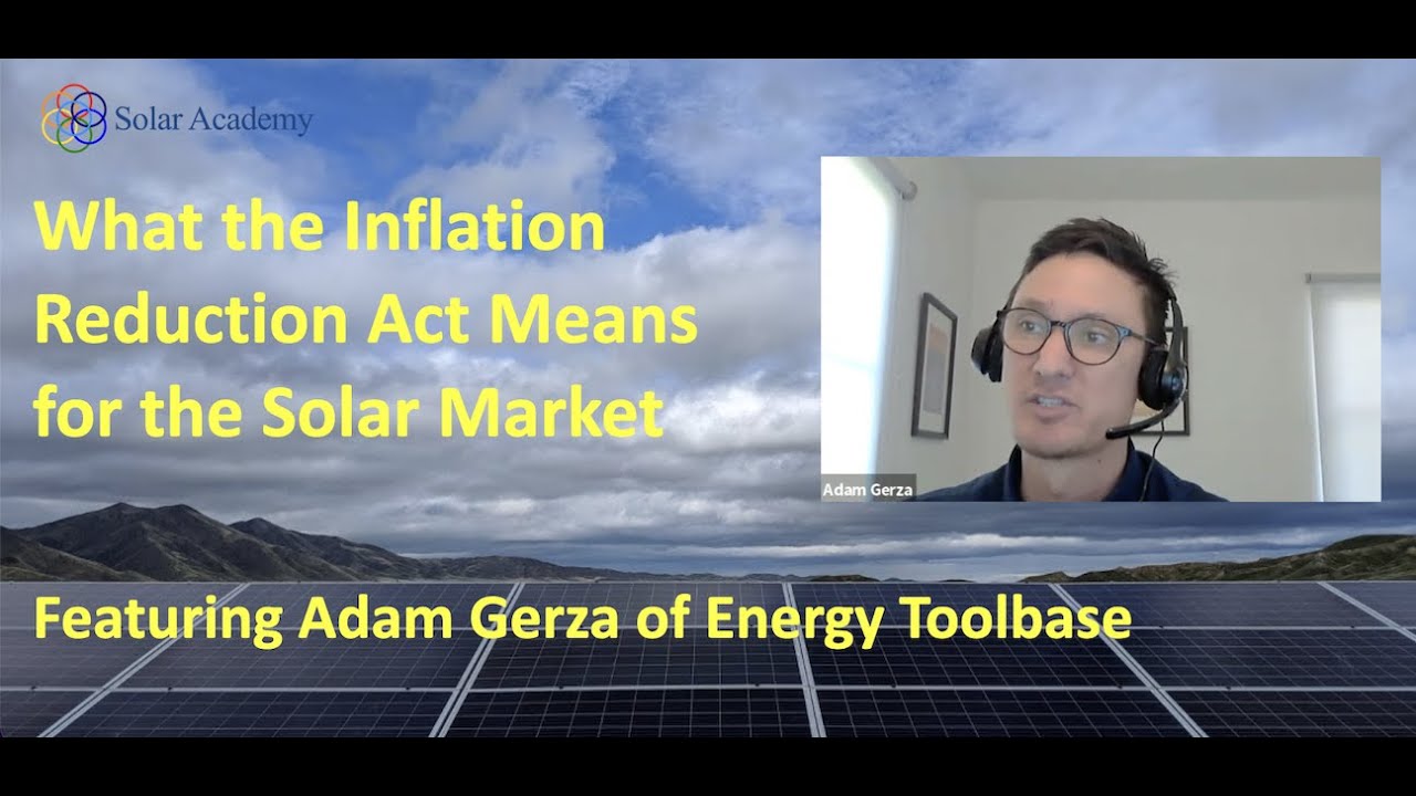 What the Inflation Reduction Act Means for the Solar Market - YouTube