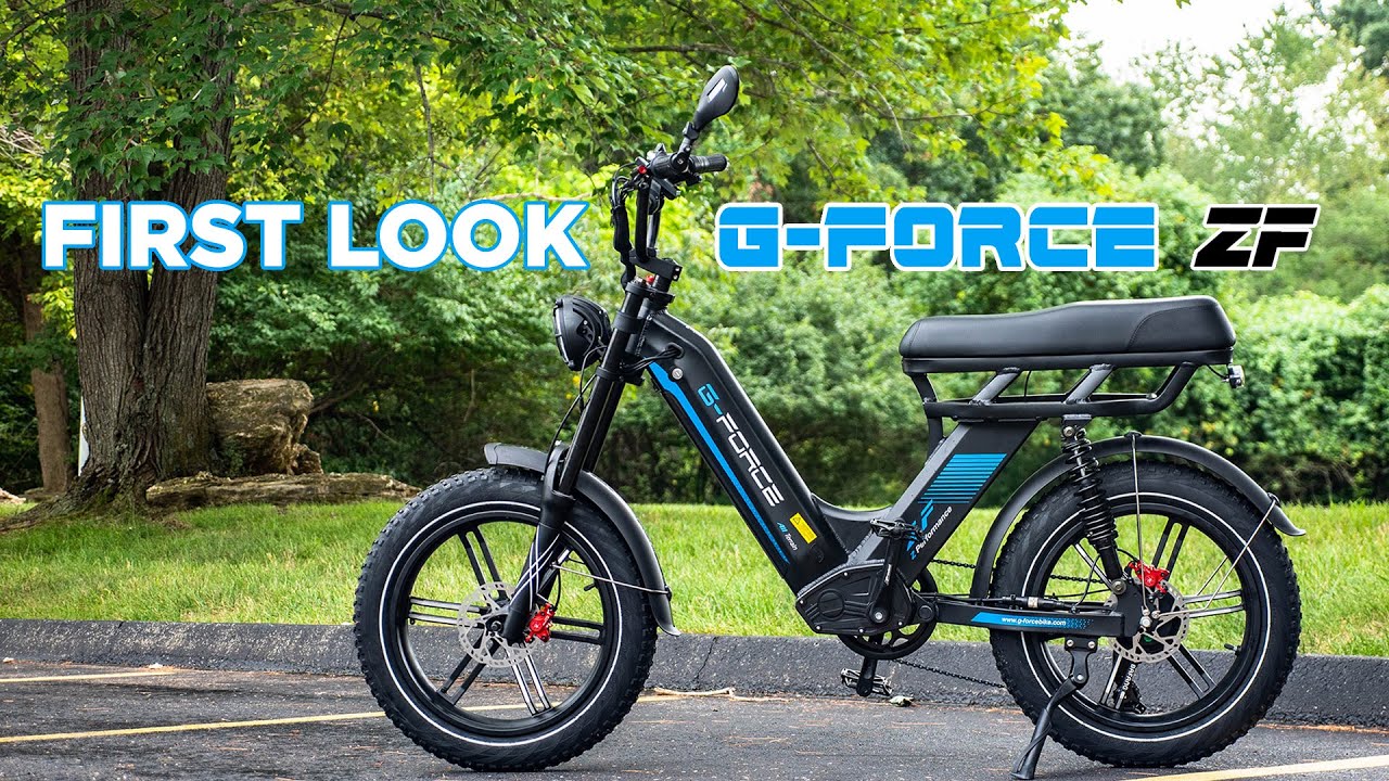 G-FORCE ZF - First look at this Step-thru e-moped fat tire ebike - YouTube