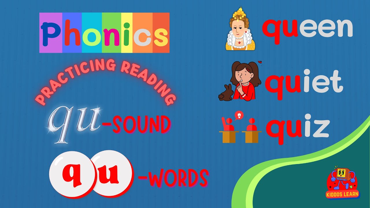 Jolly Phonics "qu" unvoiced Blending Words | Learn to Read with Fun ...