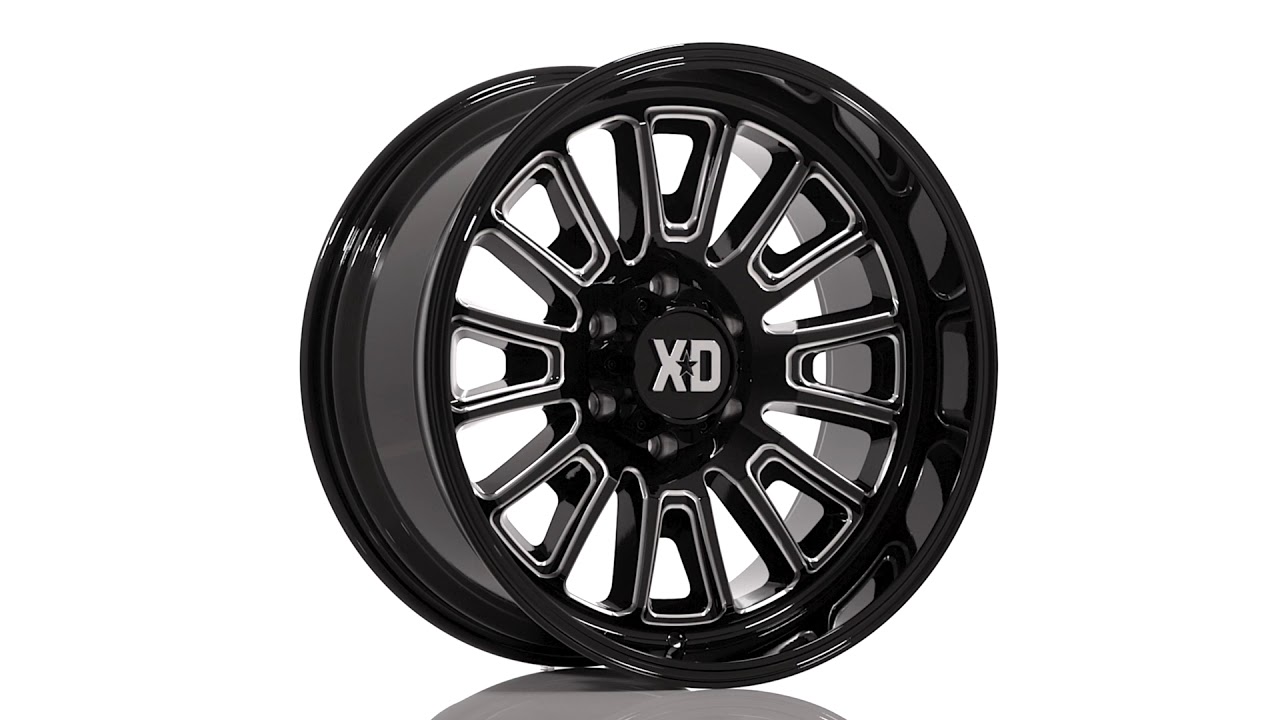 XD WHEELS XD864 ROVER - 20x10 - GLOSS BLACK MILLED - YouTube
