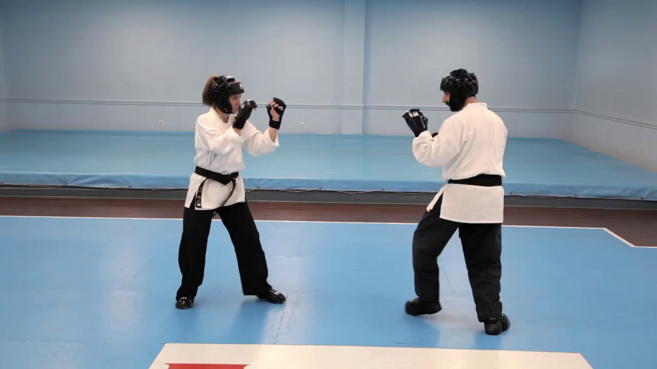 Sparring Combination - Backfist/Reverse Punch - YouTube