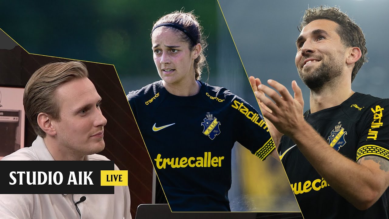 Studio AIK Live: Benjamin Tiedemann Hansen, Daniella Famili & Jalle Hinderson - YouTube