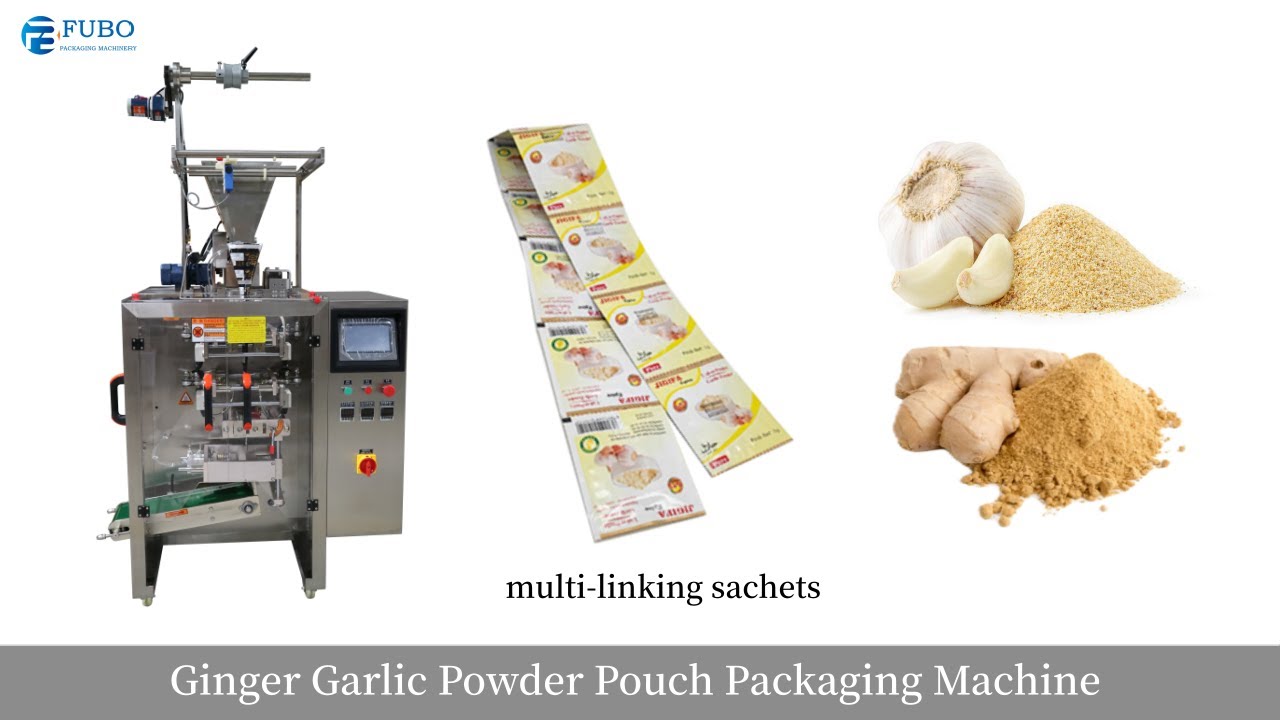 Ginger Garlic Powder Pouch Packaging Machine - YouTube