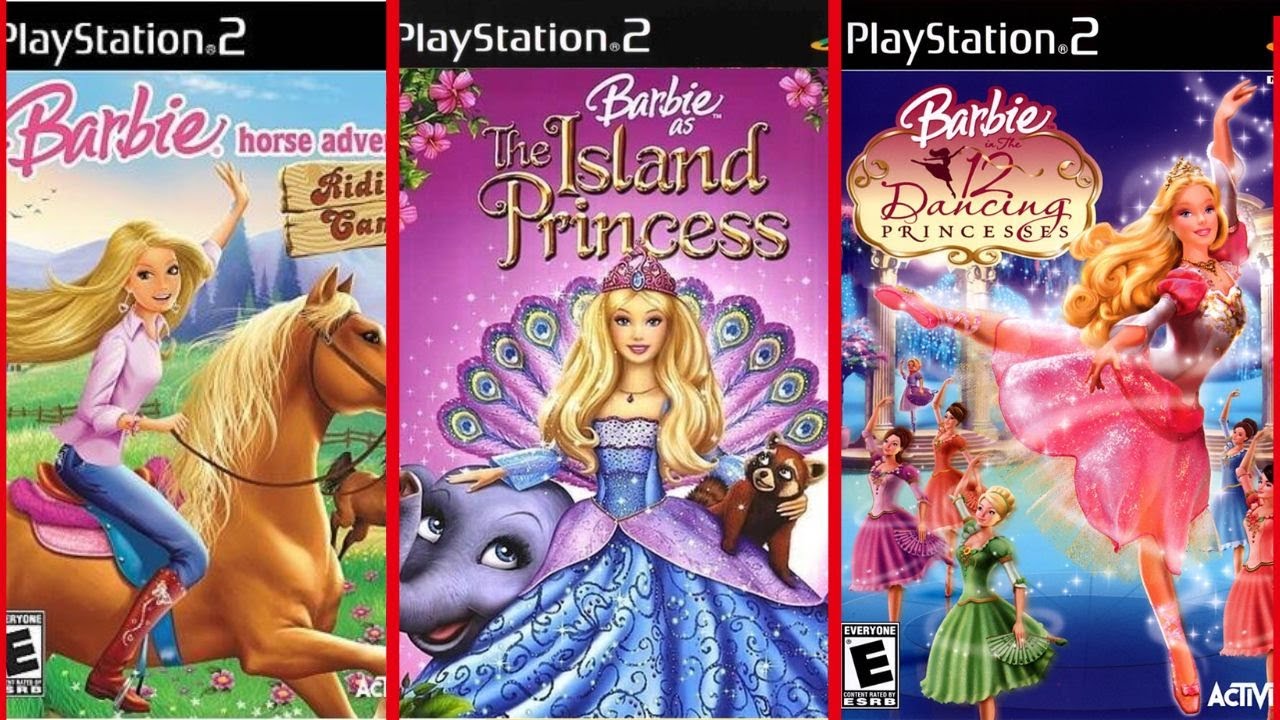 TODOS OS JOGOS DA BARBIE DO PLAYSTATION 2 - Jogos da Barbie ps2 - YouTube
