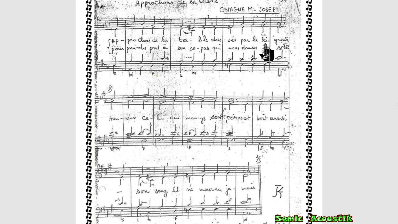 🎤#APPROCHONS DE LA TABLE CHANT DE COMMUNION - YouTube