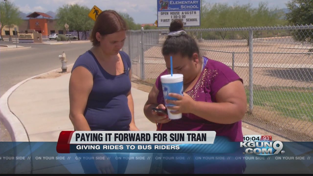 Tucson woman gives free rides to Sun Tran riders - YouTube
