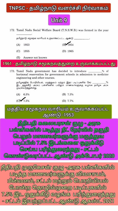 TNPSC| PYQ|Tamilnadu Development Administration | Unit 9 #shorts #tnpsc #tnpscgroup2 # ...
