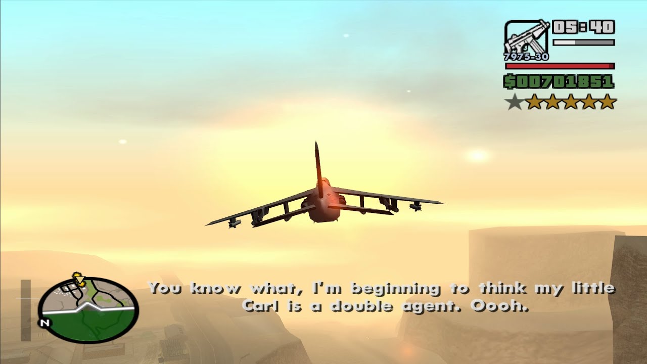 Vertical Bird with a 5 Star Wanted Level - Mansion mission 2 - GTA San ...