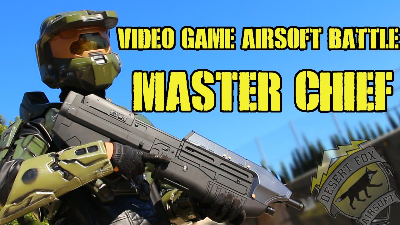 Video Game Character Airsoft Battle as Master Chief (Hollywood Sports ...