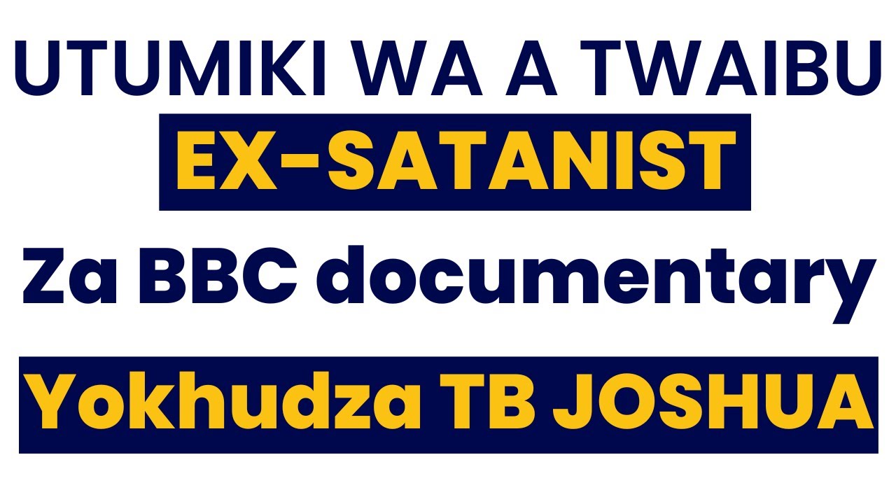 Umboni wa a Twaibu - Kuyankha mafunso pa documentary ya B.BC yokhudza ...