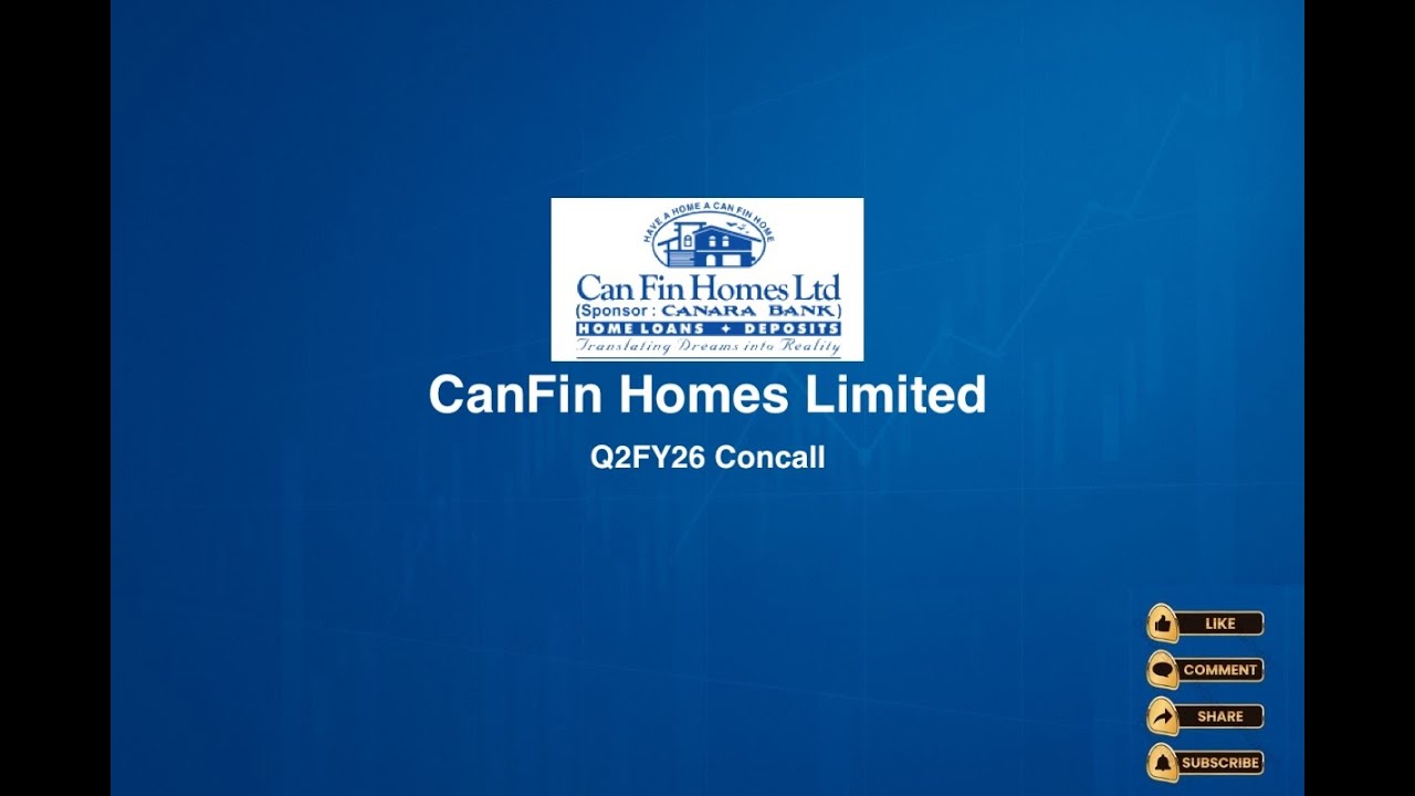 CanFin Homes Limited Q2FY26 Concall - YouTube