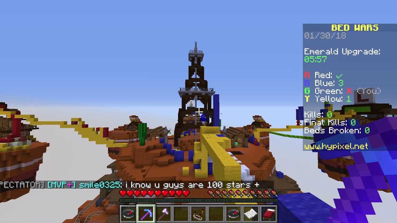 minecraft hypixel bed wars! - YouTube