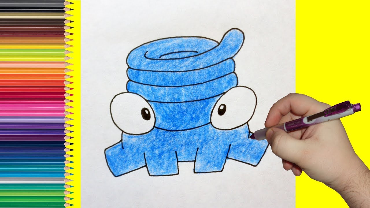 How to draw Toss from Cut the Rope, Как нарисовать Тосса - YouTube