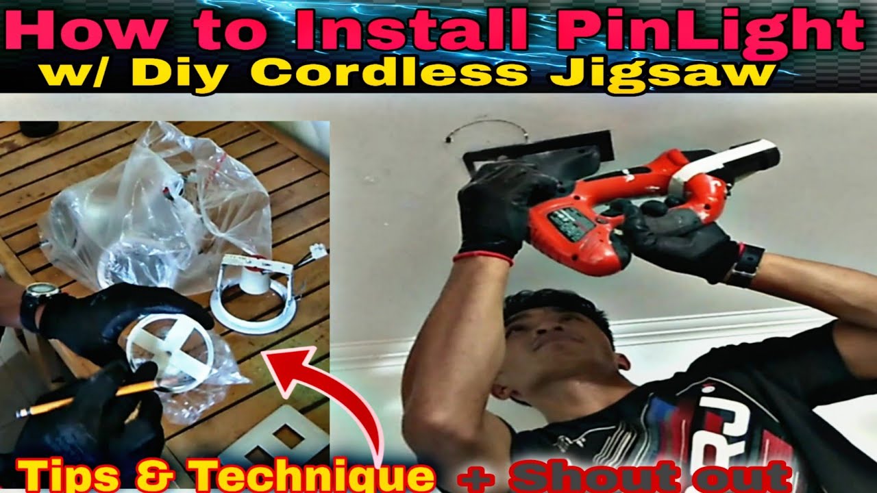 Pin Light Installation W/ DIY Jigsaw || tips Sa Pagkabit ng PINLIGHT ...
