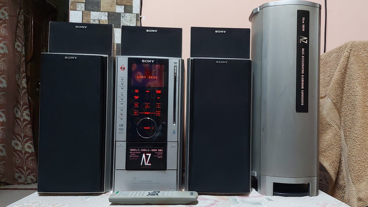 SONY DHC-AZ5D HiFi 5.1 Dolby Surround Music System 5800 Watt PMPO - YouTube