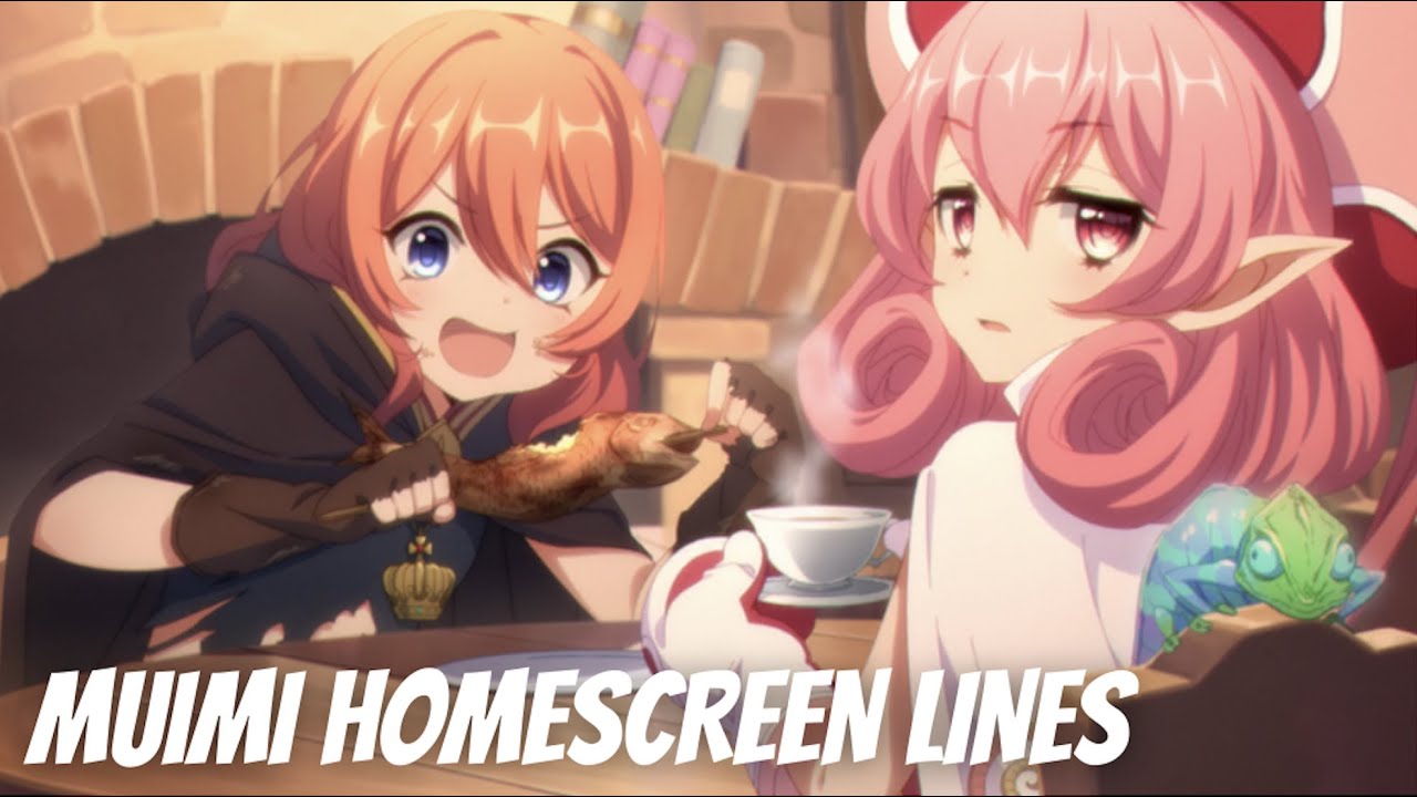 Muimi - All Homescreen Lines [Princess Connect! Re:Dive] - YouTube
