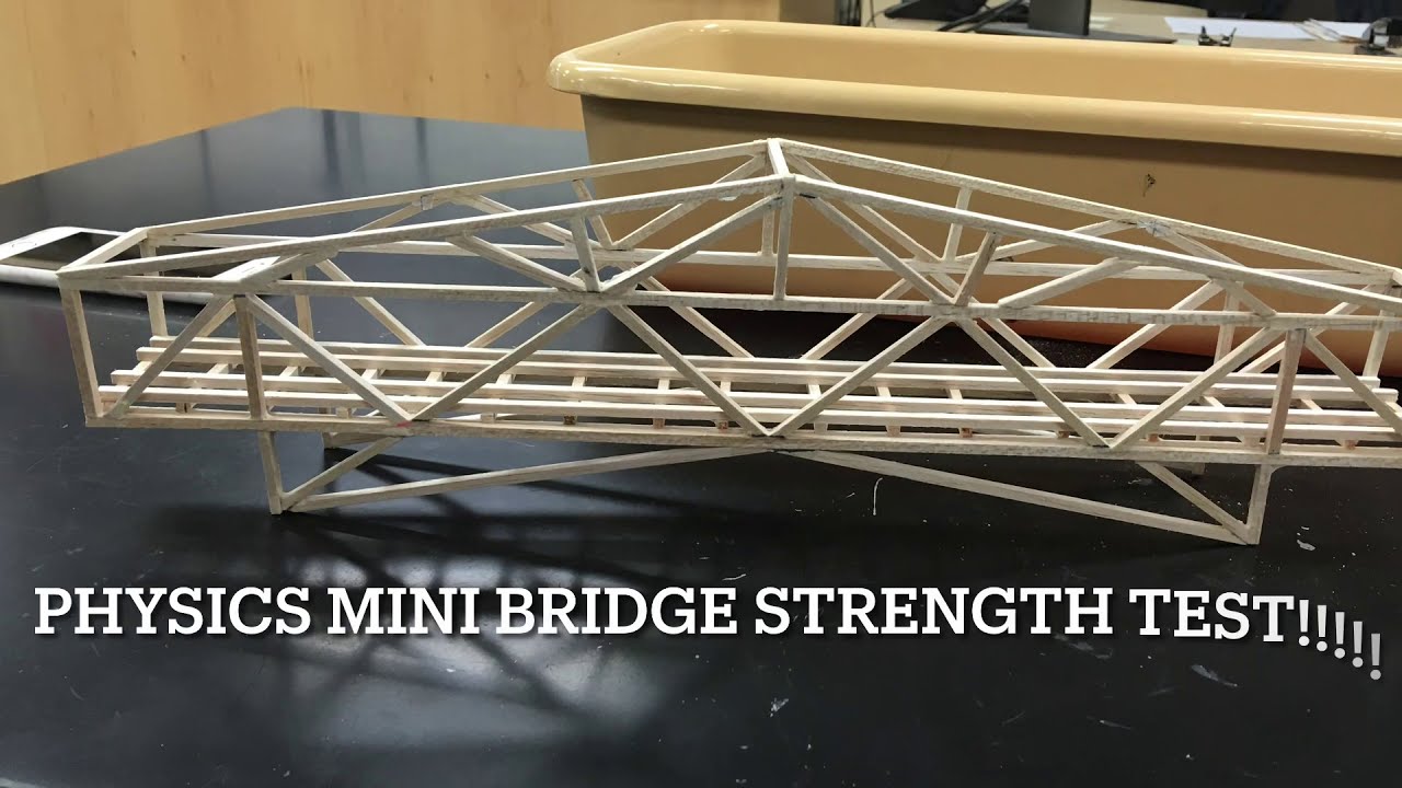 Mini Bridge Strength Test - YouTube