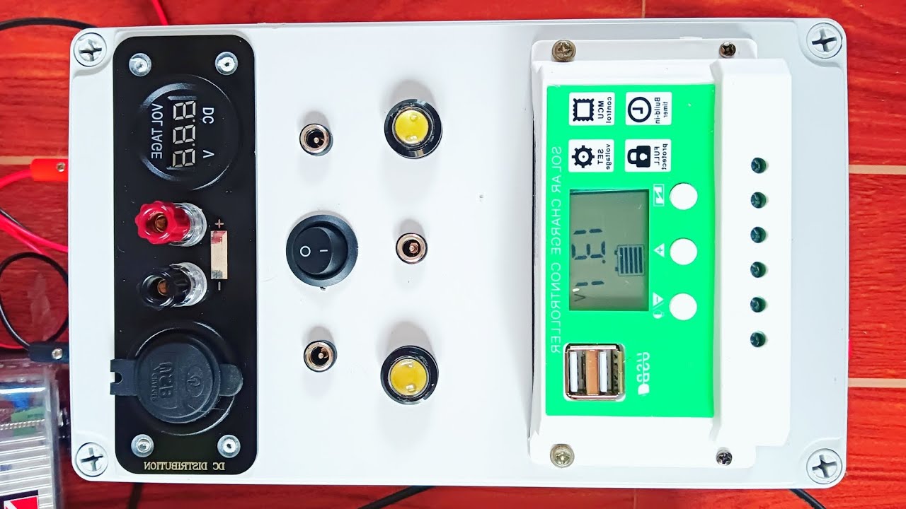 diy solar power generator ⚡🔋🇵🇭🔋 wall mounted setup 32ah - YouTube