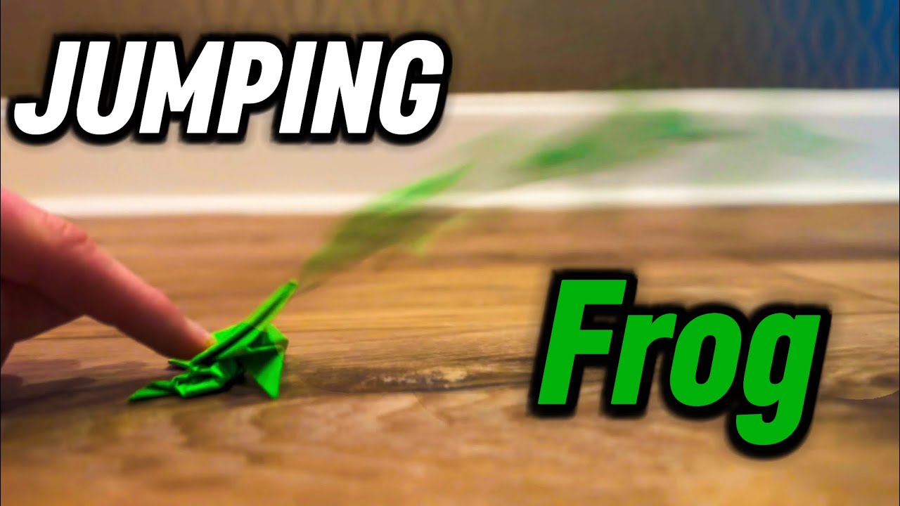 How to Make an Easy Paper Jumping Frog - YouTube