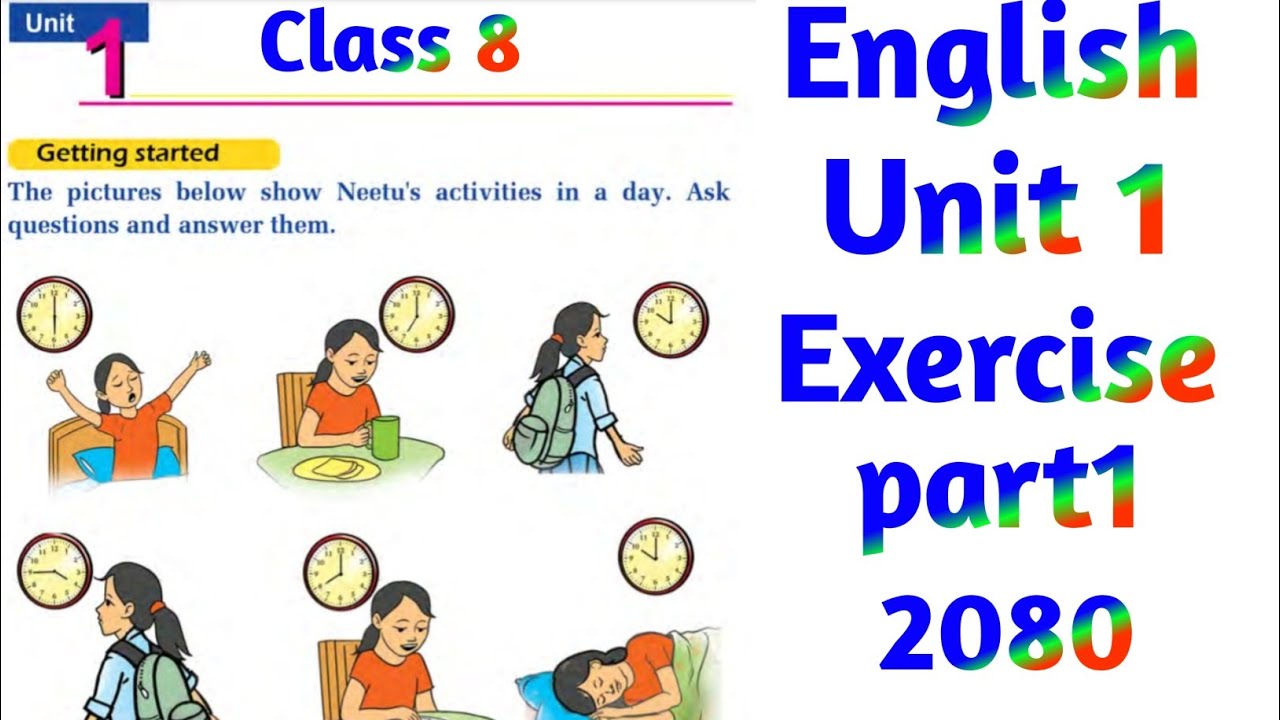 class 8 english chapter 1 exercise| class 8 english unit 1 exercise ...