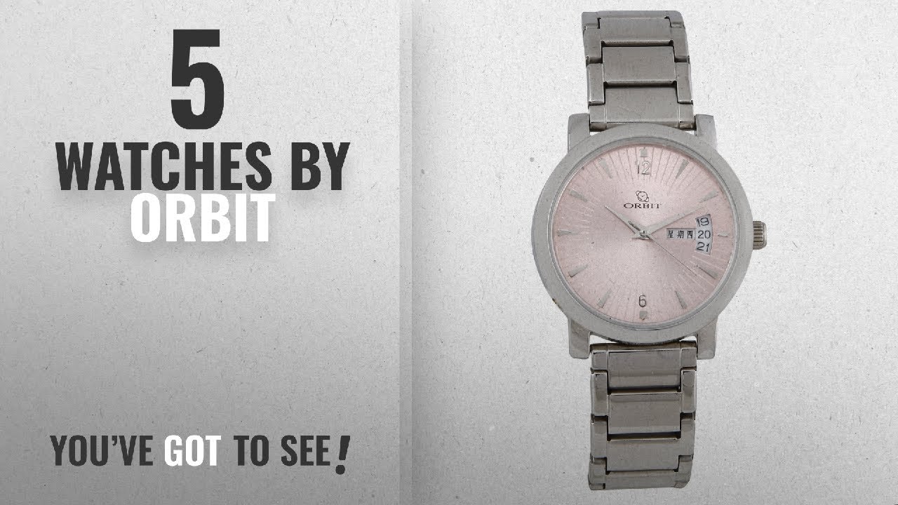 Top 10 Orbit Watches [2018]: Orbit Day Date Analog Pink Dial Women's ...