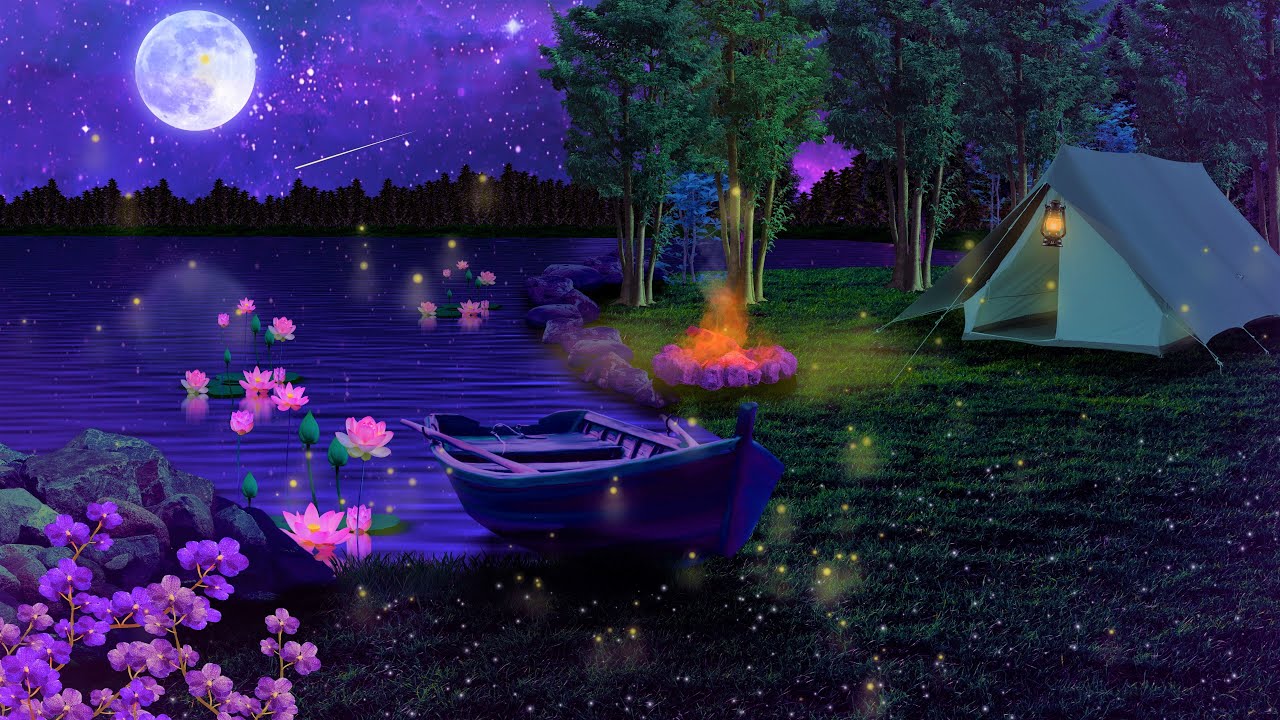 Tranquil Night 🎵 Healing Sleep Music Fall Asleep FAST Meditation ...