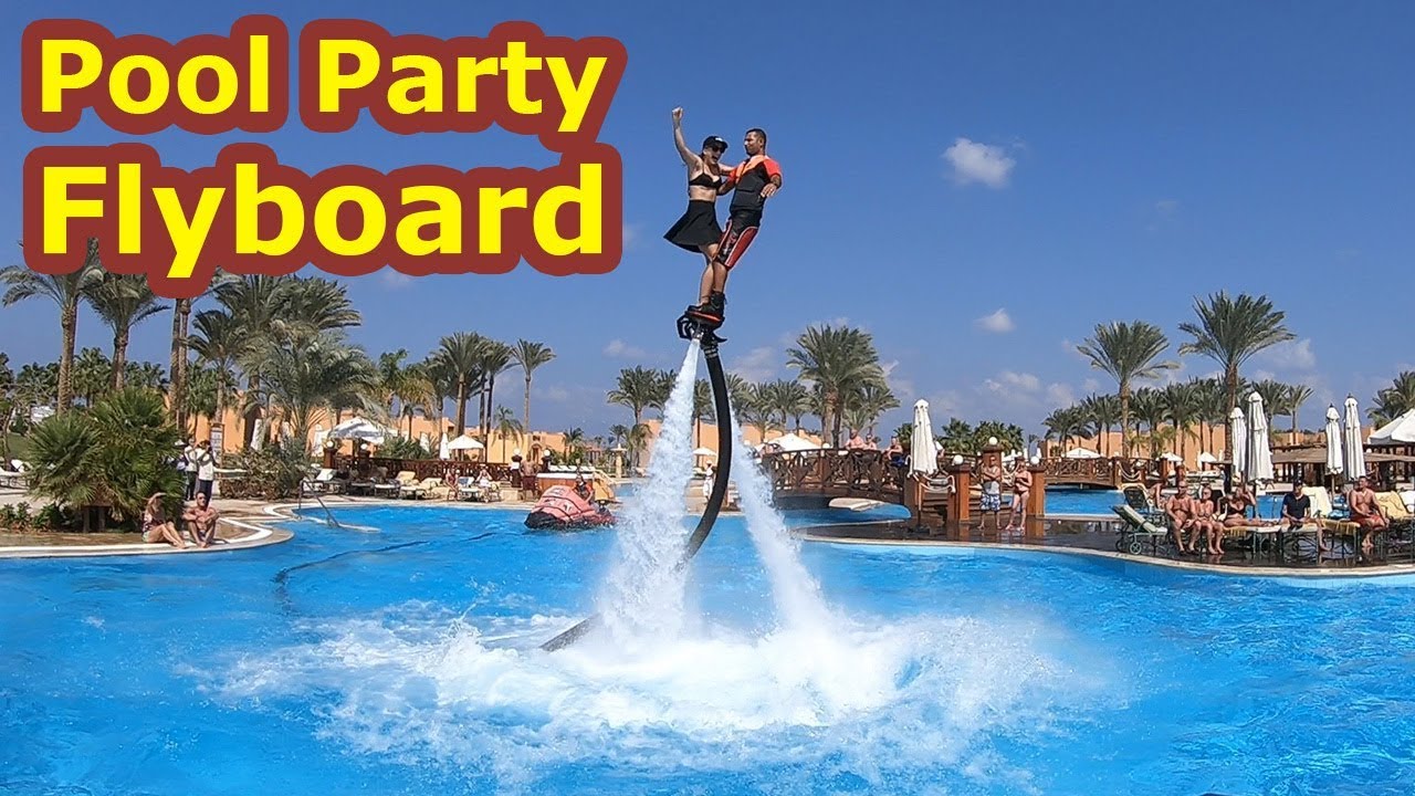 Pool Party - Flyboard in Marsa Alam - YouTube