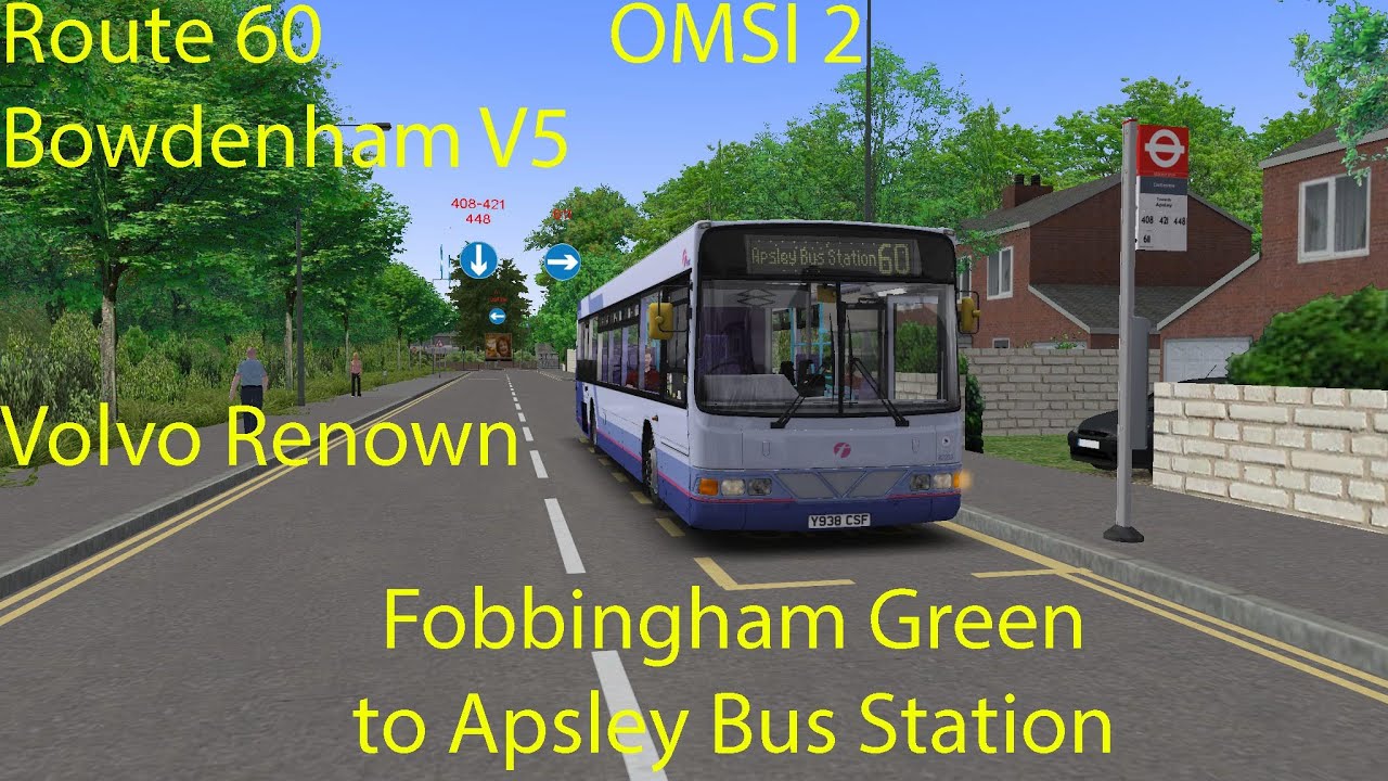 OMSI 2 - Bowdenham V5 Route 60, Fobbingham Green to Apsley Bus Station ...