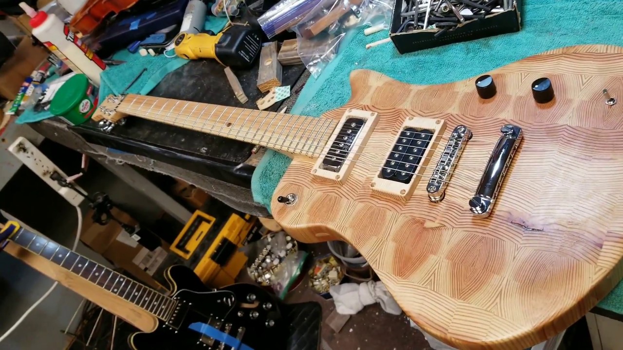 Pine 2x4 Guitar 16 Month Update (video 2 of 3 for this guitar) - YouTube