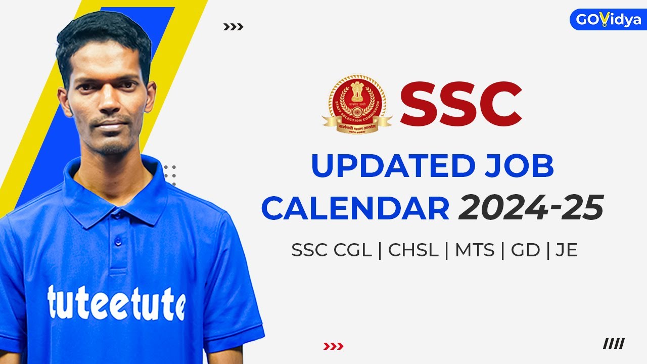 SSC Updated Job Calendar 2024-25 | CGL | CHSL | MTS | GD | JE #ssccgl # ...