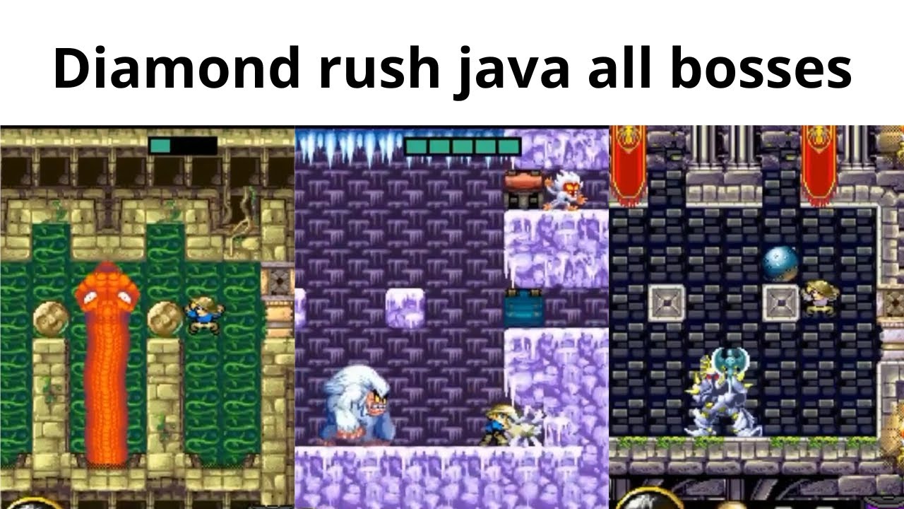 Diamond rush java all bosses - YouTube