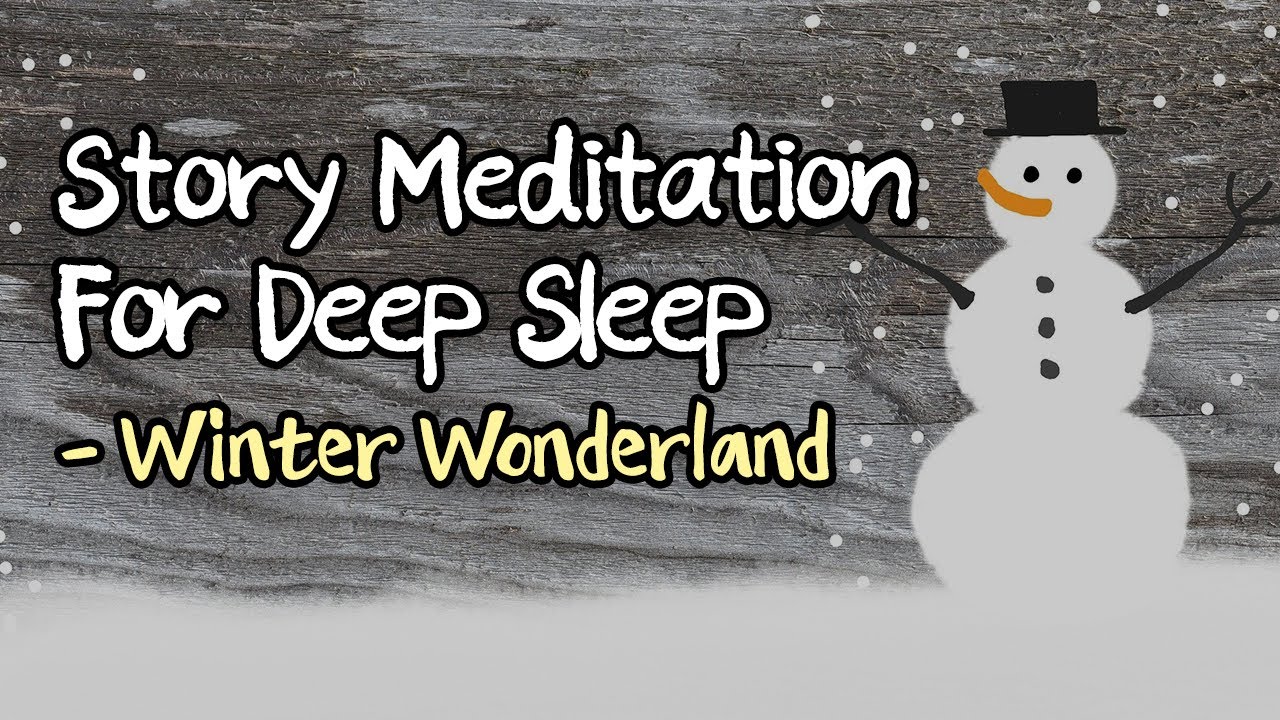 ☃️🚶‍♀️ Sleep Story Meditation(Guided Imagery) with Calm Piano & Winter ...