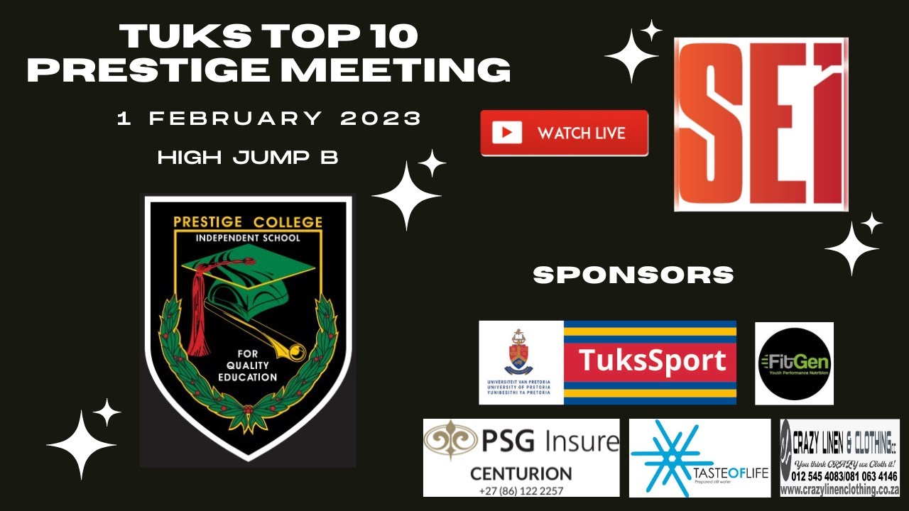 TUKS Top 10 Prestige Meeting - High Jump B - YouTube