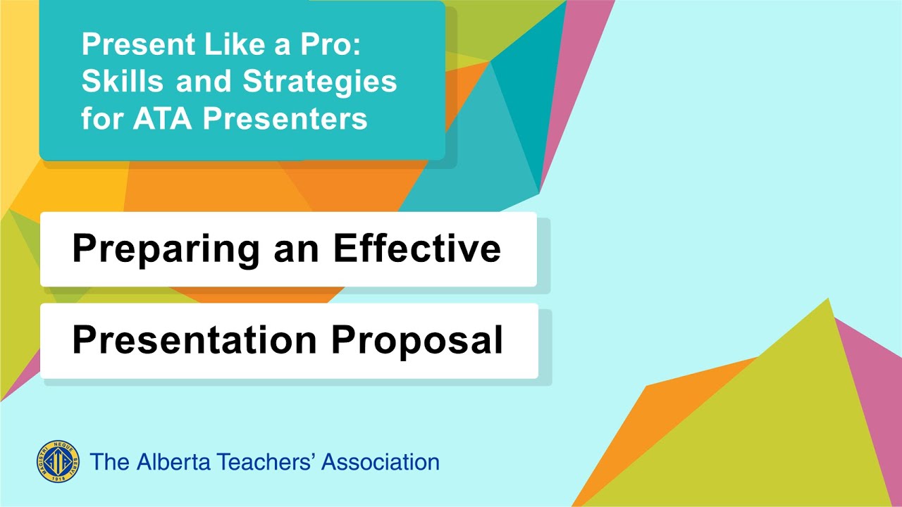 Preparing an Effective Presentation Proposal for ATA Events - YouTube
