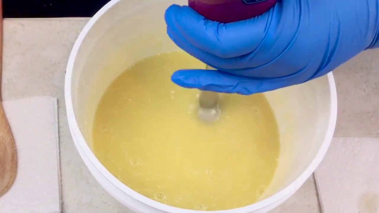 How to make cold process liquid soap paste | no crockpot - YouTube