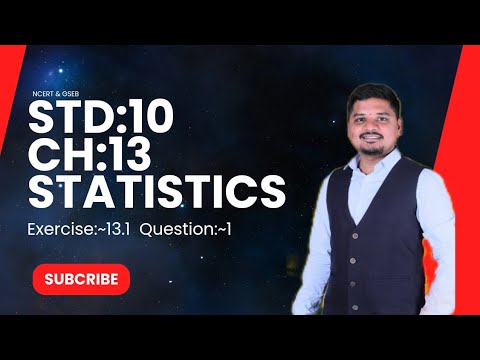 STD-10 MATHS | CH-13 | STATISTICS | EX:13.1 QUE-1 | NCERT & GSEB | AAROHI COACHING CLASSES - YouTube