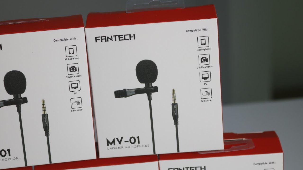 Fantech MV-01 Lavalier Microphone Unboxing + Review !! - YouTube