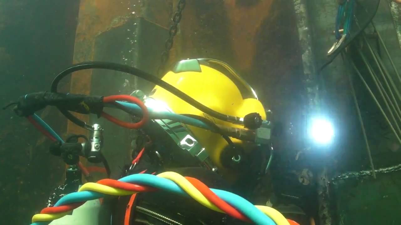 CAMPBELL MARINE CONTRACTS - underwater welding 001 - YouTube
