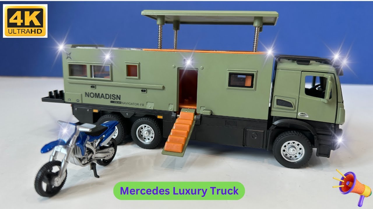 Unboxing the Luxurious Mercedes Benz Camper Truck Scale Model! 🚐 - YouTube