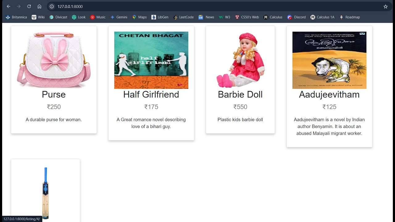 CS50's Web Project 2 - An e-commerce auction site - YouTube