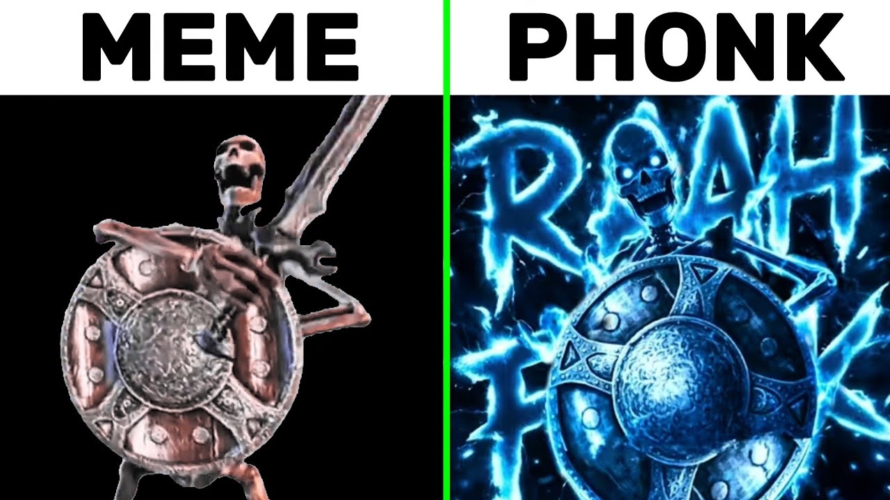 SKELETON RAHHH Meme vs Phonk - YouTube