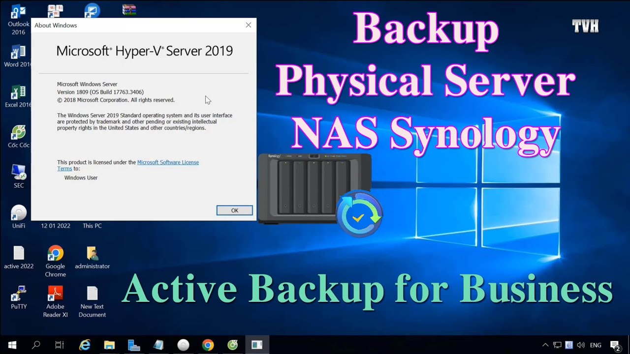Backup Physical Server bằng Active Backup for Business trên NAS ...